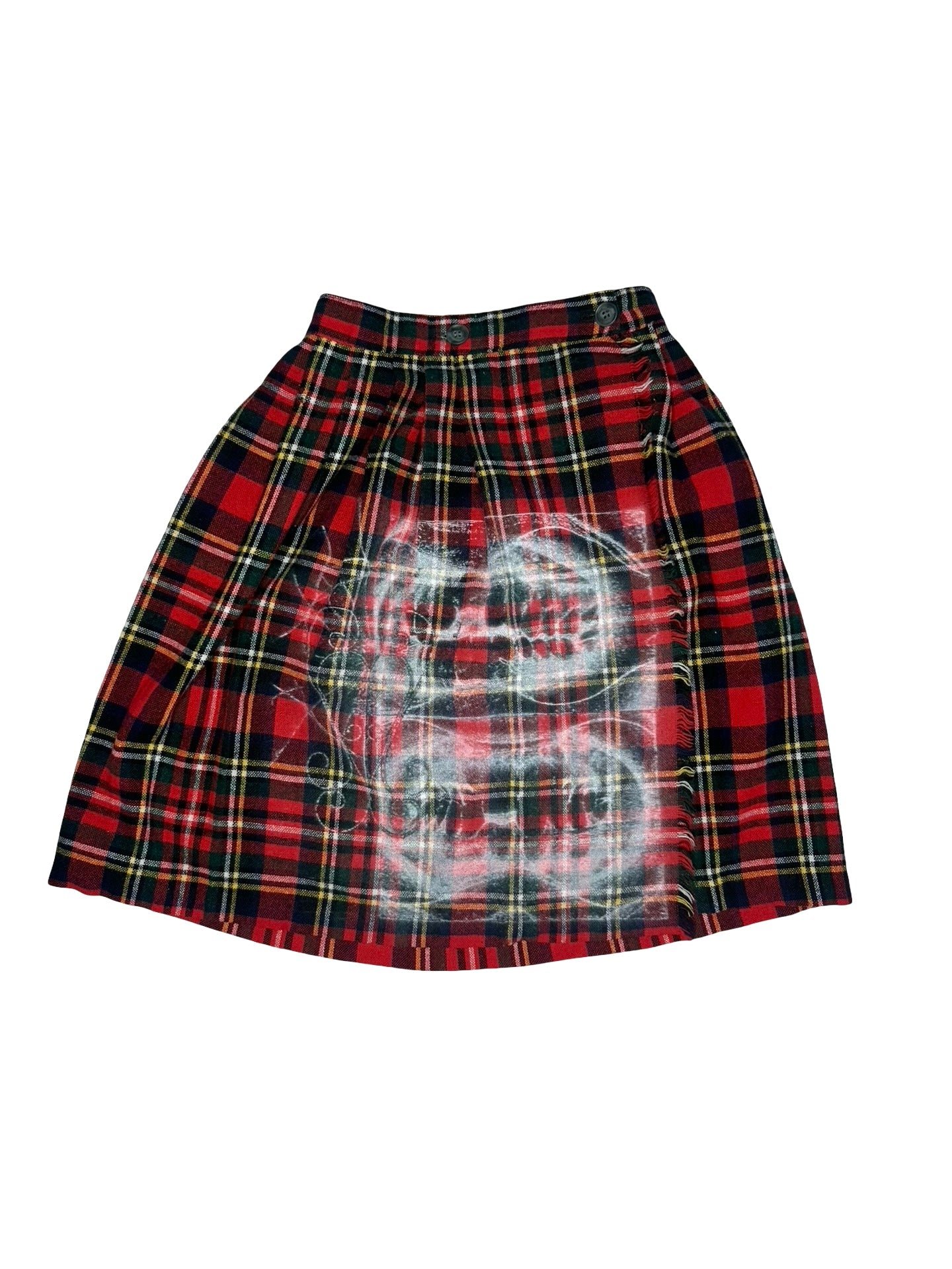 TEETH PLAID SKIRT - XS (1) – HAVOC